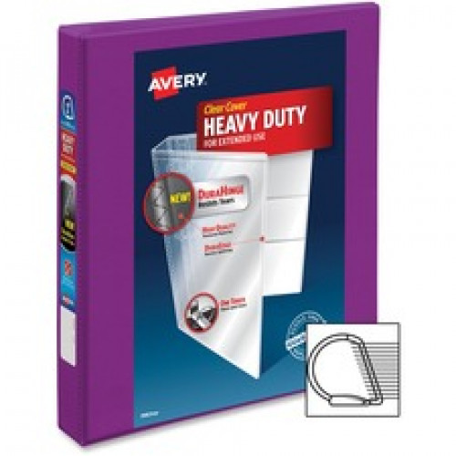 Avery® Durable View Binder, 1" Slant Rings, 220-Sheet Capacity ...